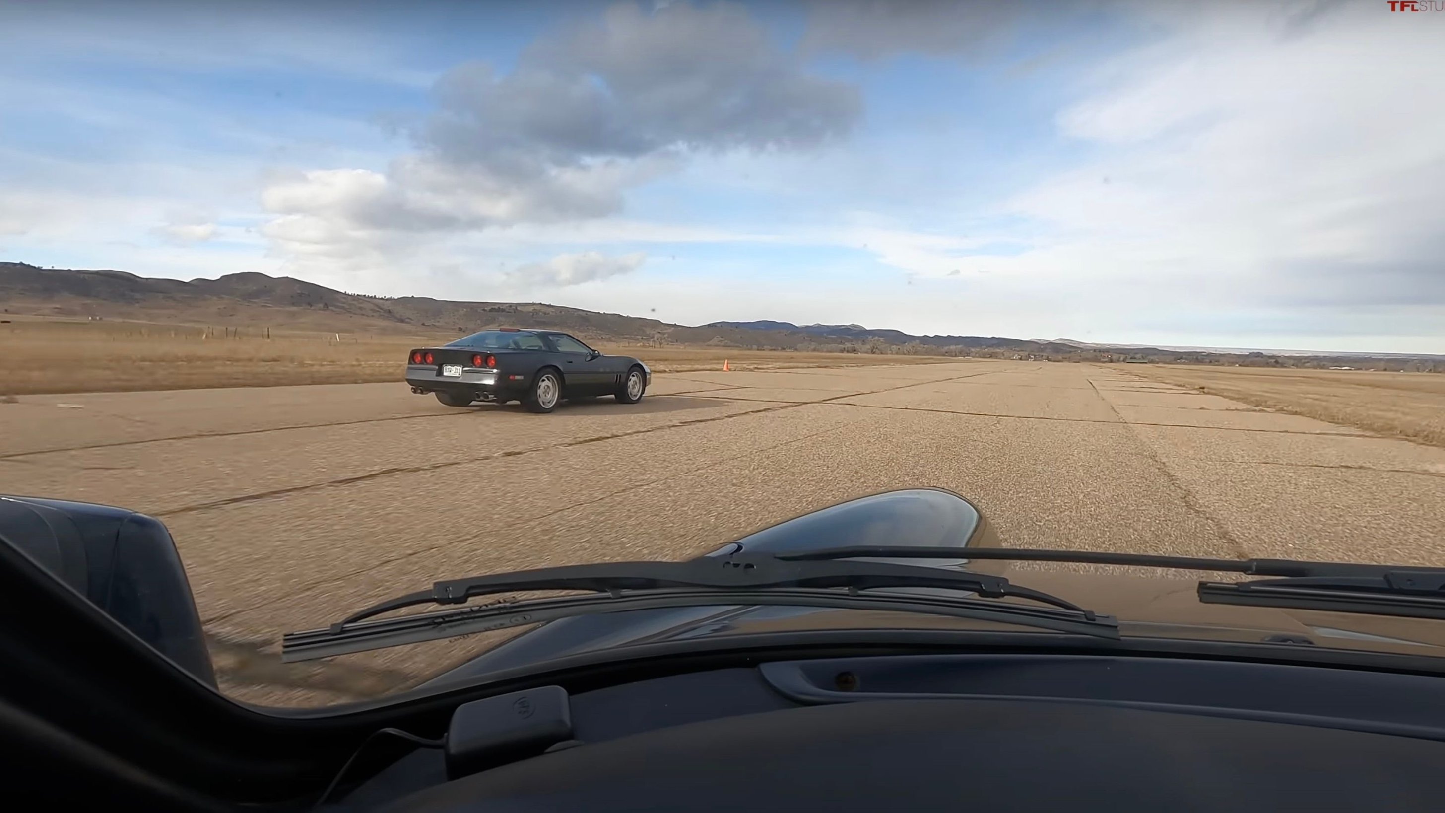 C4 Corvette Takes Down 911 Carrera In Classic Drag Race | Corvetteforum