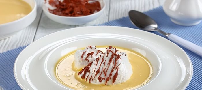 Floating island desert
