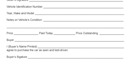 How to Write a Receipt for Selling a Car | DoItYourself.com