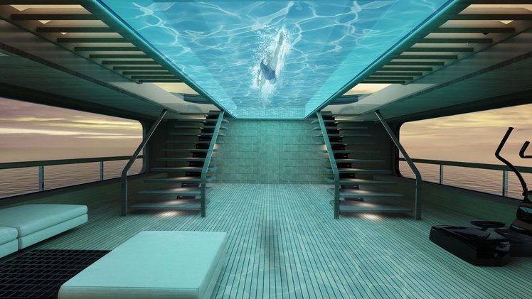 New Apache Superyacht Boasts Futuristic “Flying Pool” | Designs & Ideas ...