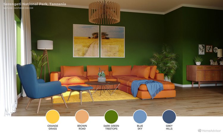 6 Dreamy Nature-Inspired Color Palettes for Your Living Room | Designs ...