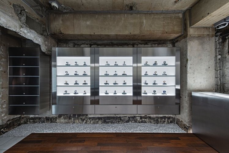 Old Tokyo Building Sliced Open for a New Store and Repaired with ...