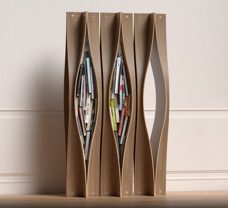 This Modern Side Table Holds Your Books in an Awesomely Unique Way ...