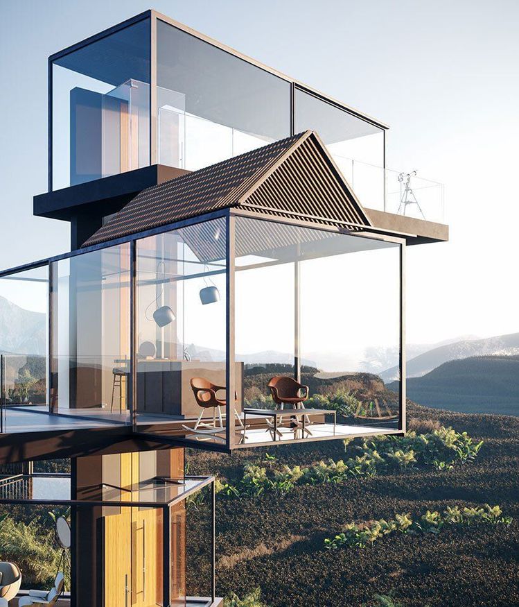 This Radiating Glass House Concept Pushes the Boundaries of Vertical ...