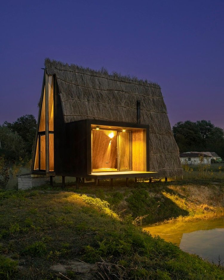 Shaygan Gostar’s Wicker House Brings the A-Frame Cabin to Rural Iran ...