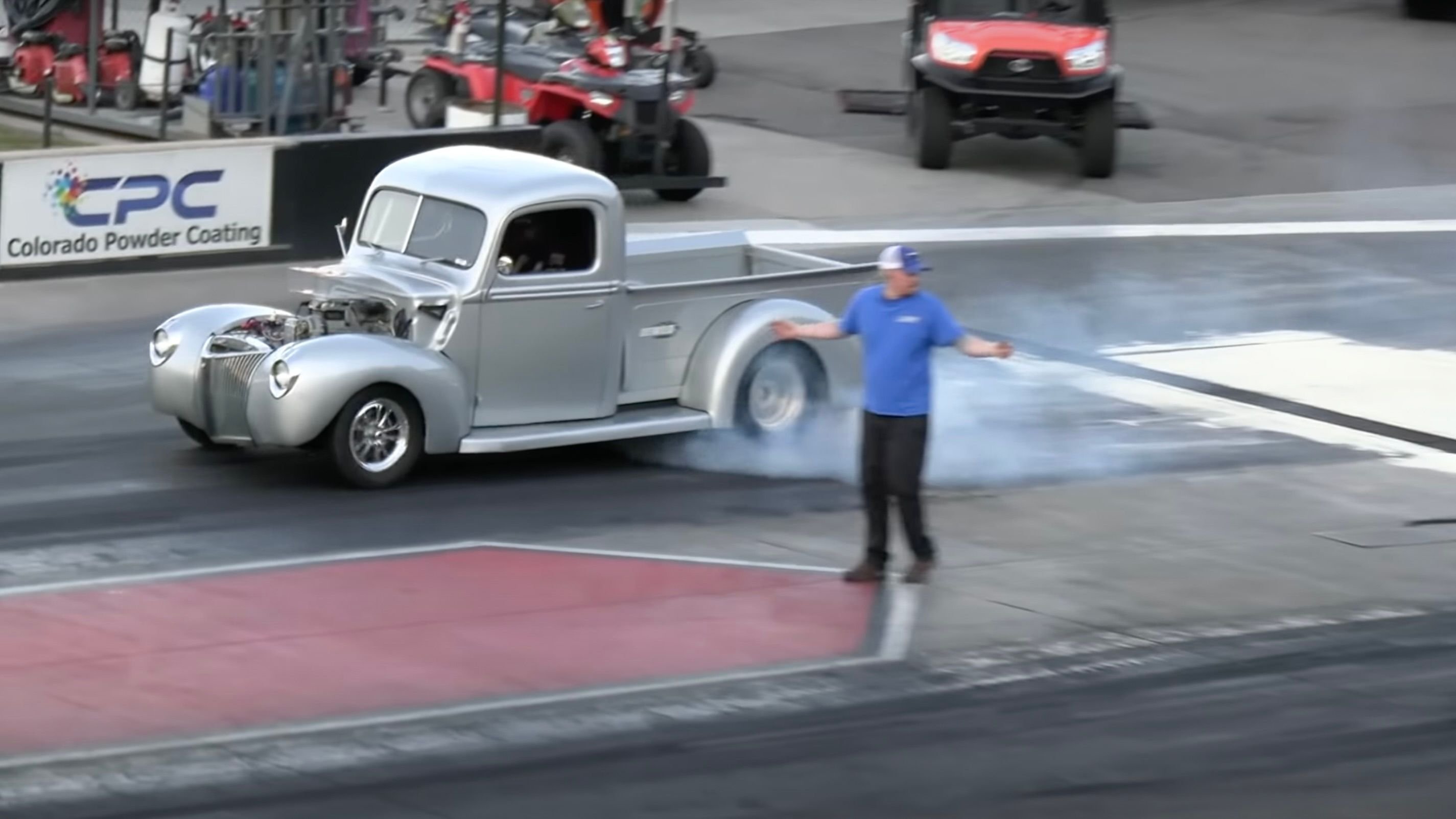 Vintage Ford Pickup Takes Down Challenger Hellcat In Drag Race | Ford ...