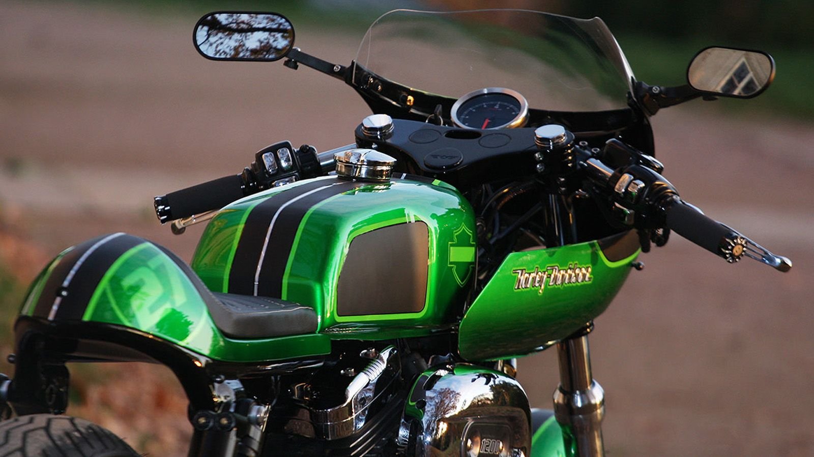Dragonfly Green Cafe Racer Sportster | Hdforums