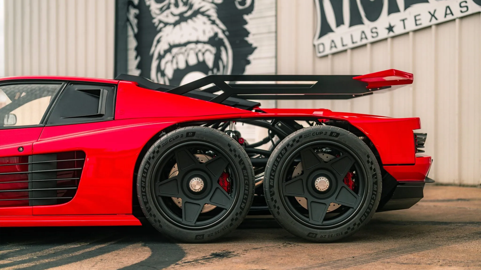 Gas Monkey Built a 6-Wheel Ferrari Testarossa With a Corvette LT4 ...
