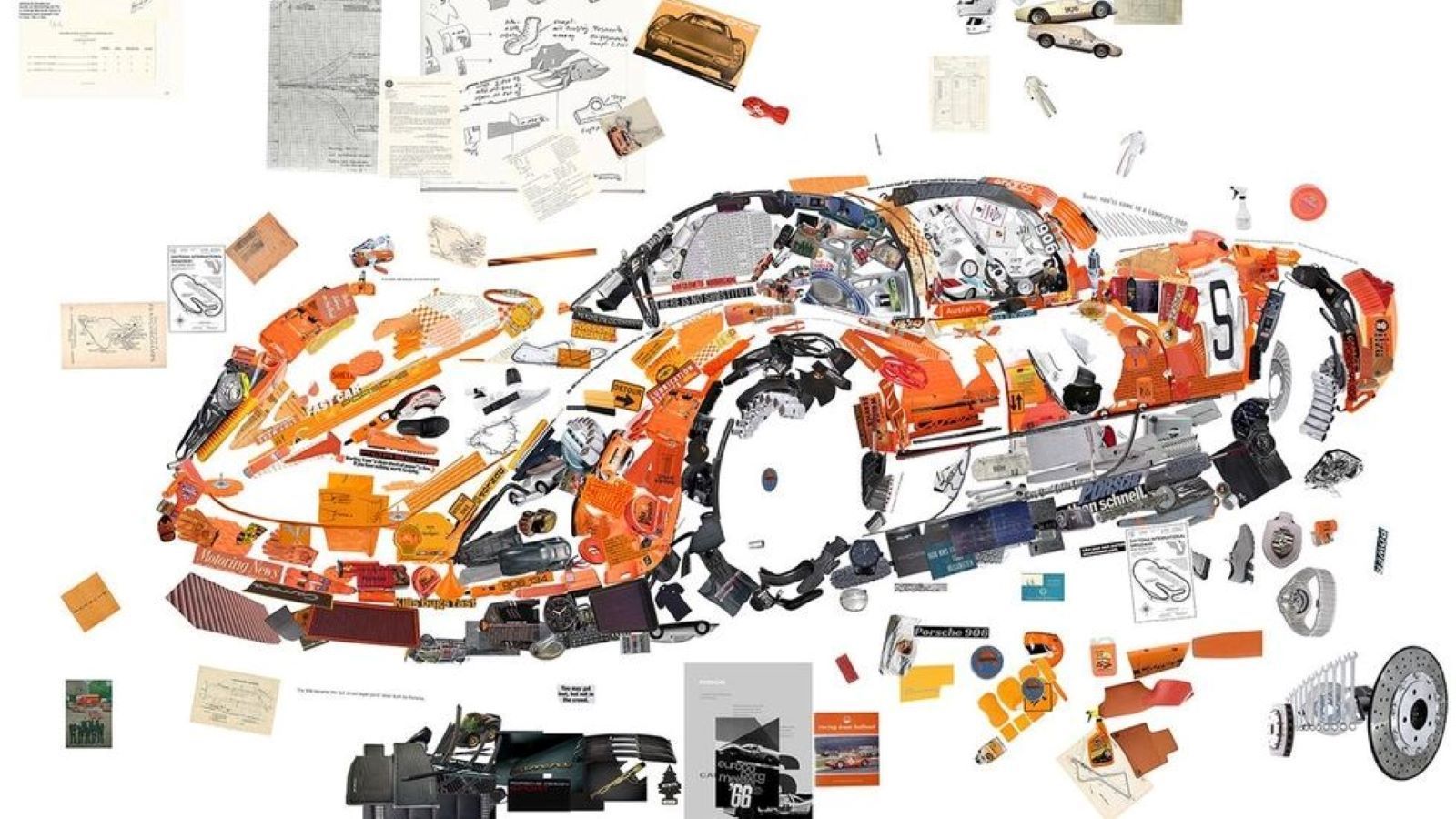 Porsche 906 Artwork Created Using Bits of Its Past | Rennlist