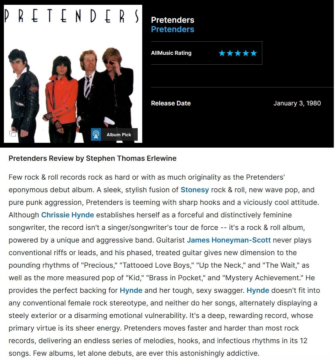 The Best Debut Albums of All-Time - Page 2 - DVD Talk Forum