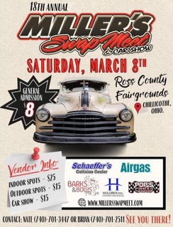 Miller's Swap Meet & Car Show - Ross County Fairgrounds, Chillicothe, OH