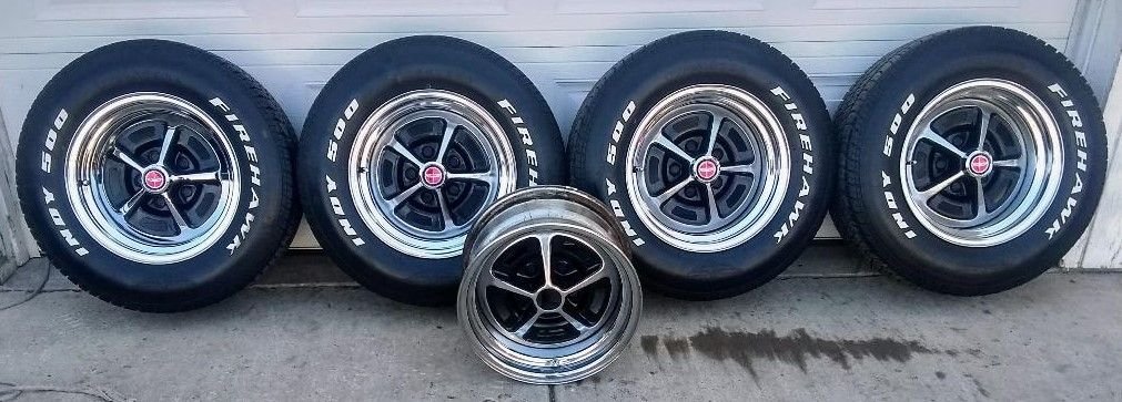 FORD MAGNUM 500 WHEELS + FIRESTONE FIREHAWK INDY 500 TIRES! for Sale in ...