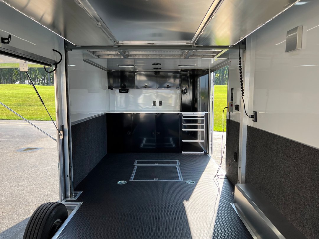 30' ATC Aluminum Stacker Race Car Trailer w/ Escape Door for Sale in ...