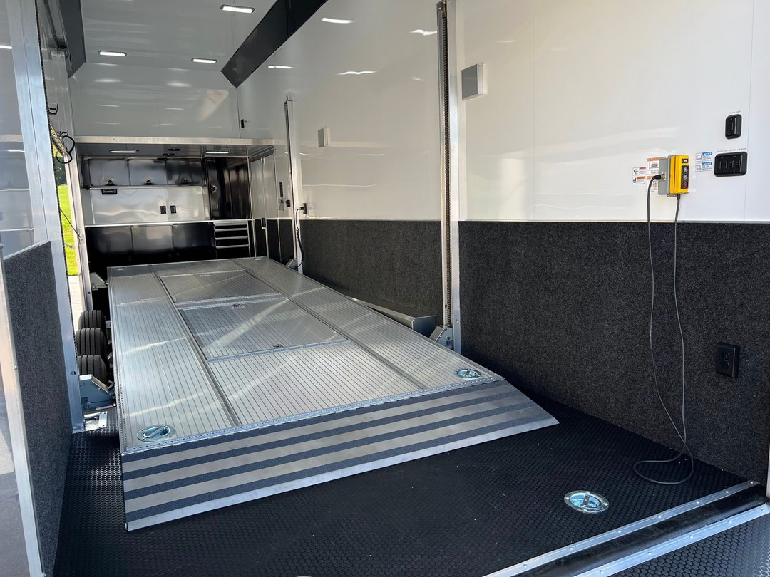 30' ATC Aluminum Stacker Race Car Trailer w/ Escape Door for Sale in ...