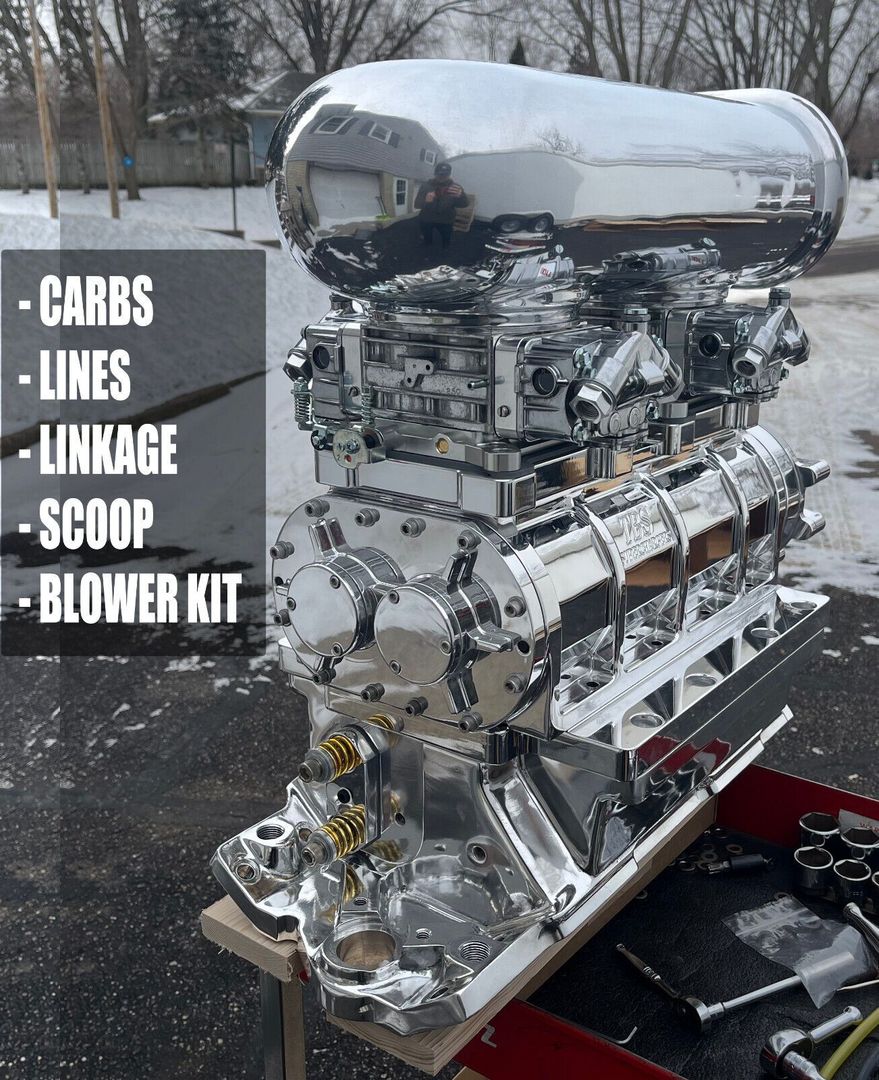 3321 HIGH HELIX SBC BLOWER SHOP SUPERCHARGER 250 8MM 2V COMB for Sale ...