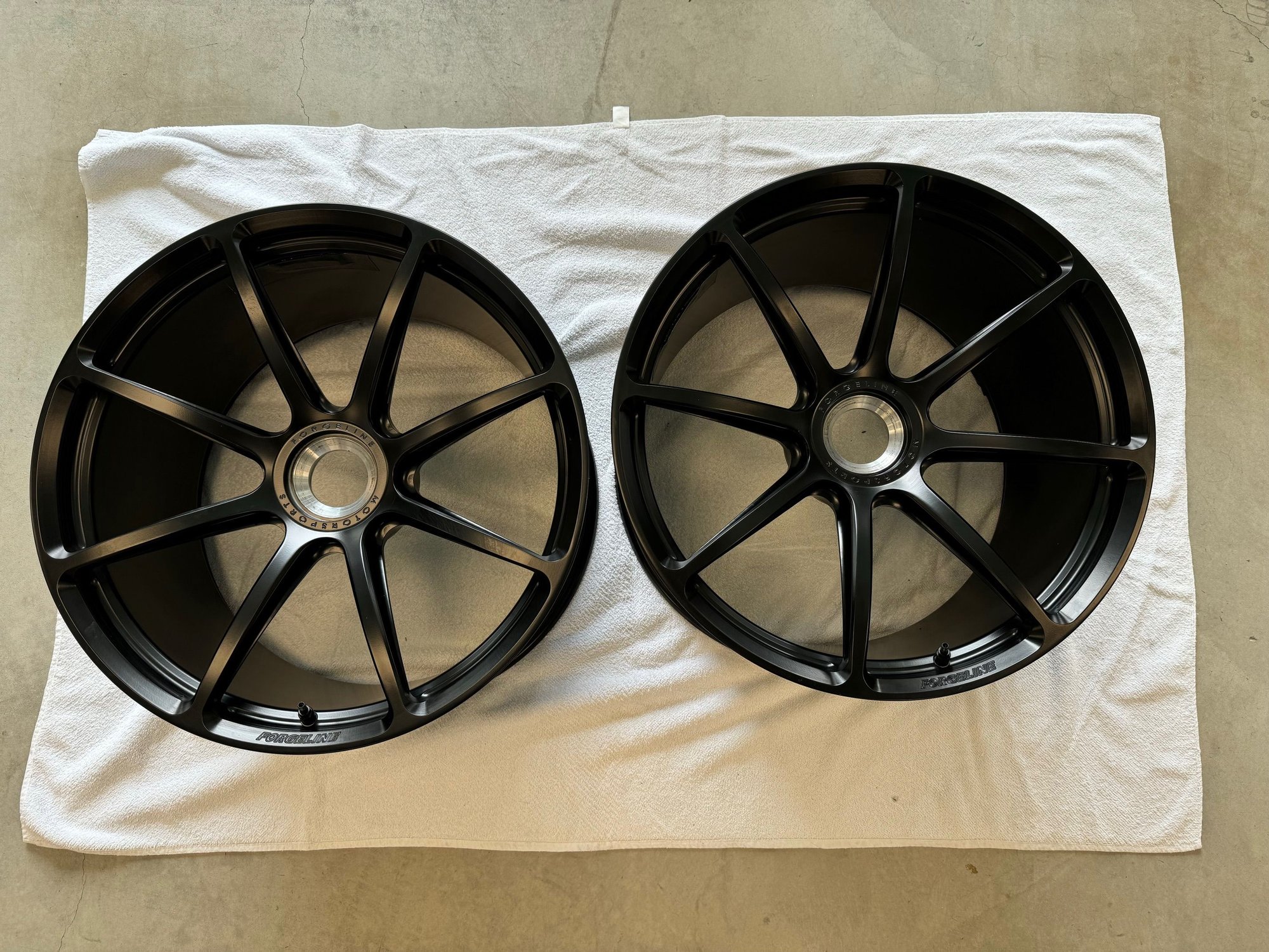 Forgeline GE1R Satin Black Wheel Set - Rennlist - Porsche Discussion Forums
