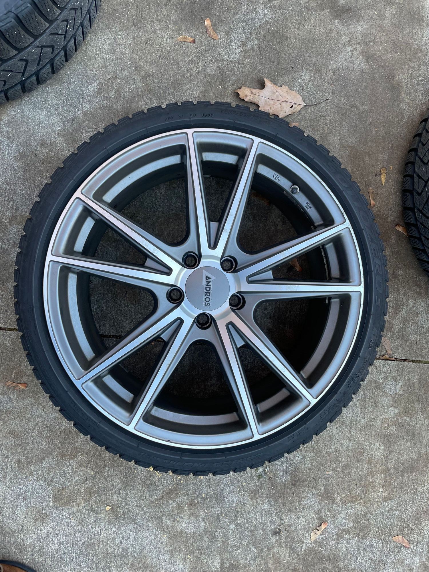 Set of 4 Andros Spec K 19x8.5 ET45 with Pirelli Sottozero 3, 235/35-19 ...