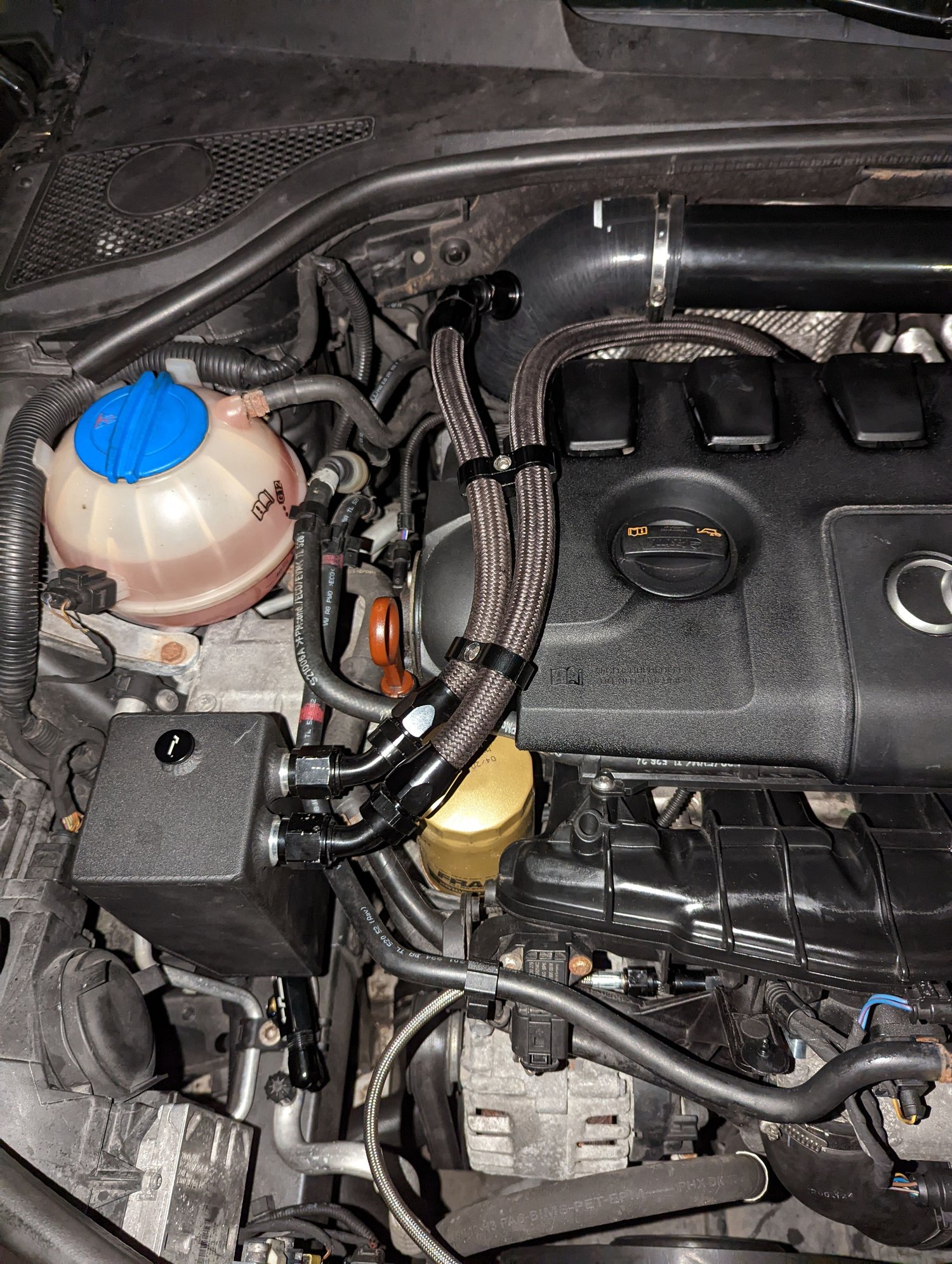 New Racingline Catch Can setup using the OE PCV system - AudiWorld Forums