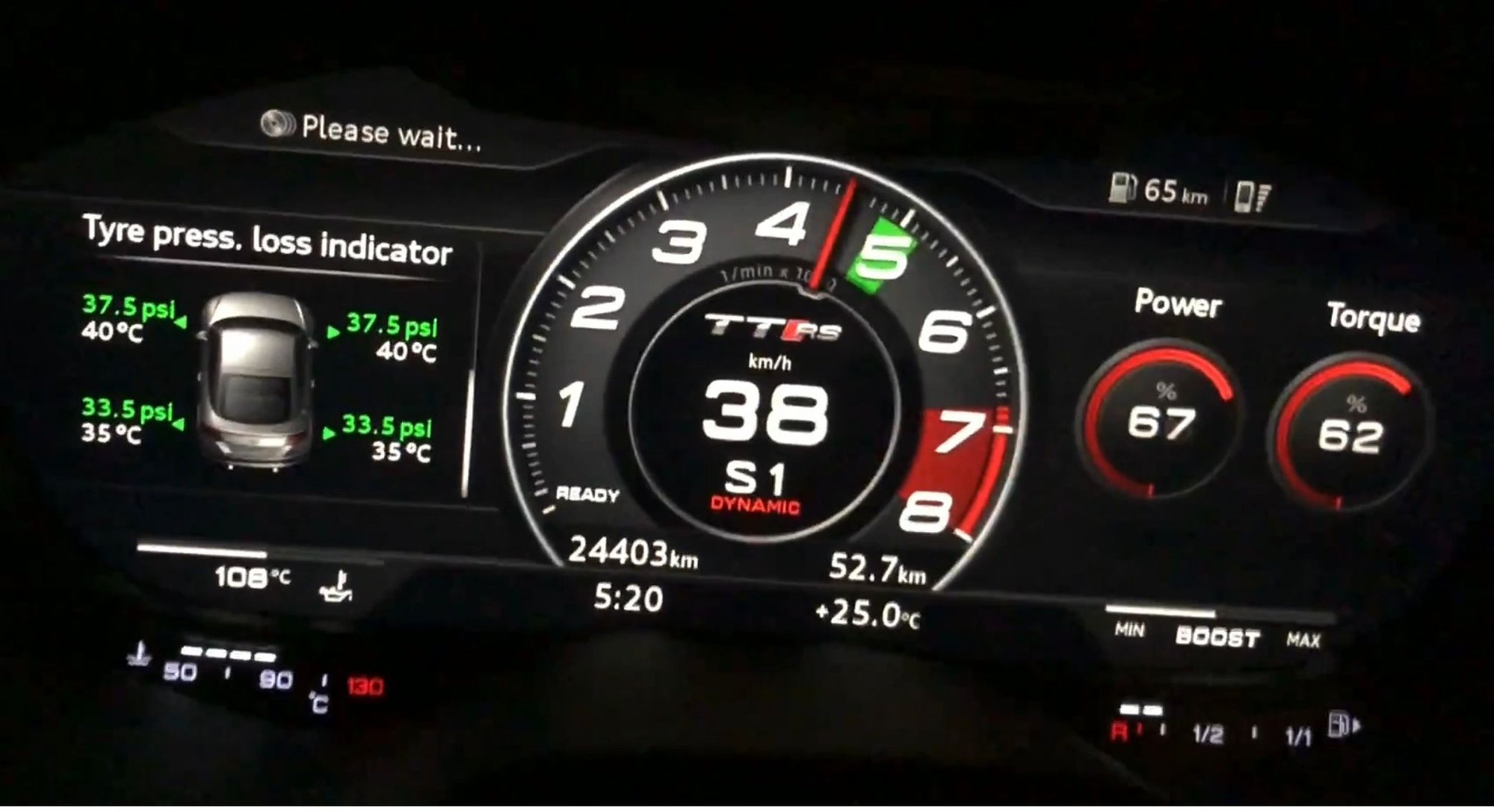 2018 ttrs boost pressure display? - AudiWorld Forums