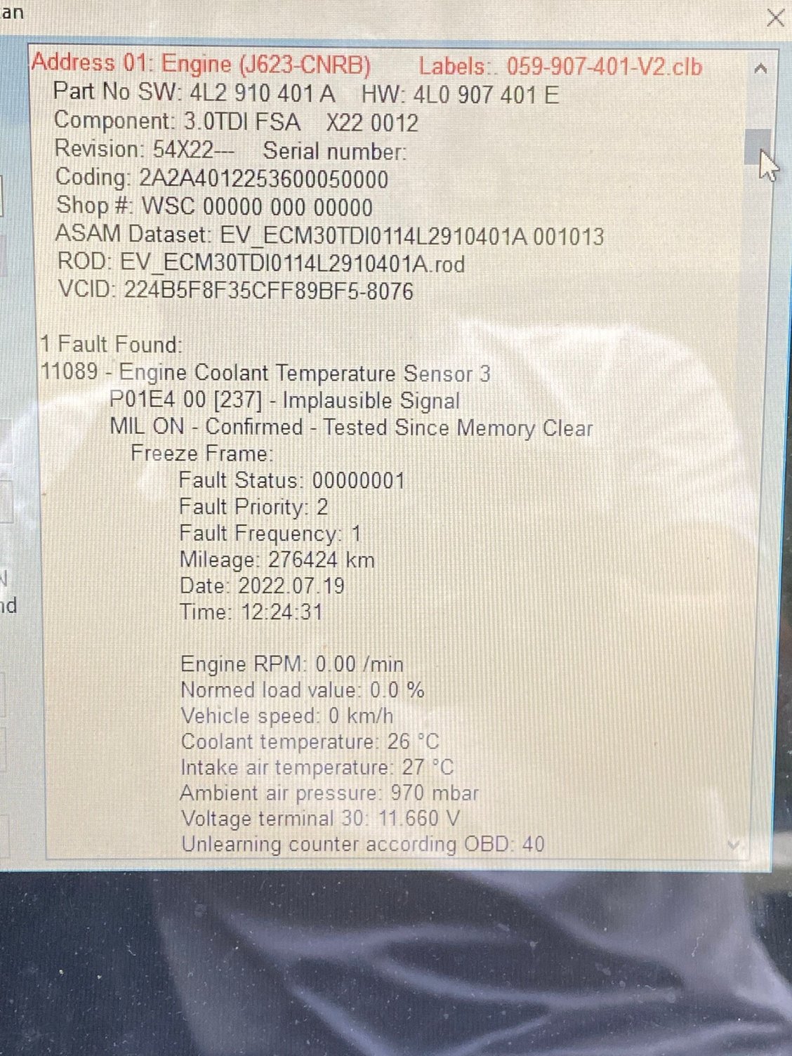 2013 q7 tdi engine coolant temp sensor 3 located ? - AudiWorld Forums