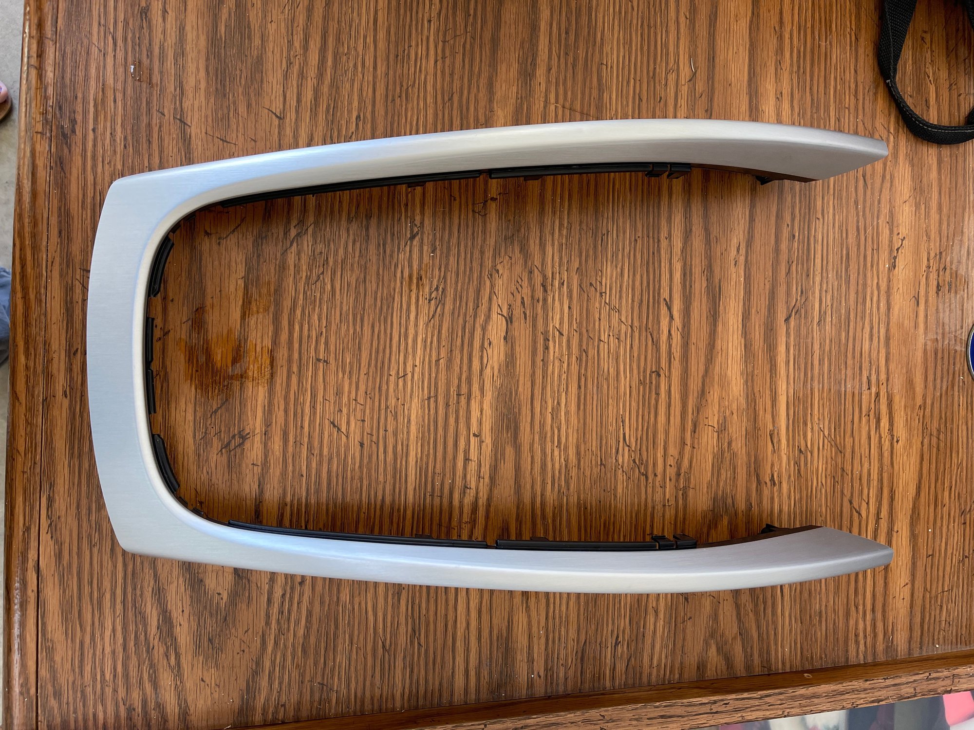 Audi Q5 Aluminum trim bezel, shift boot, and glove box carrier ...