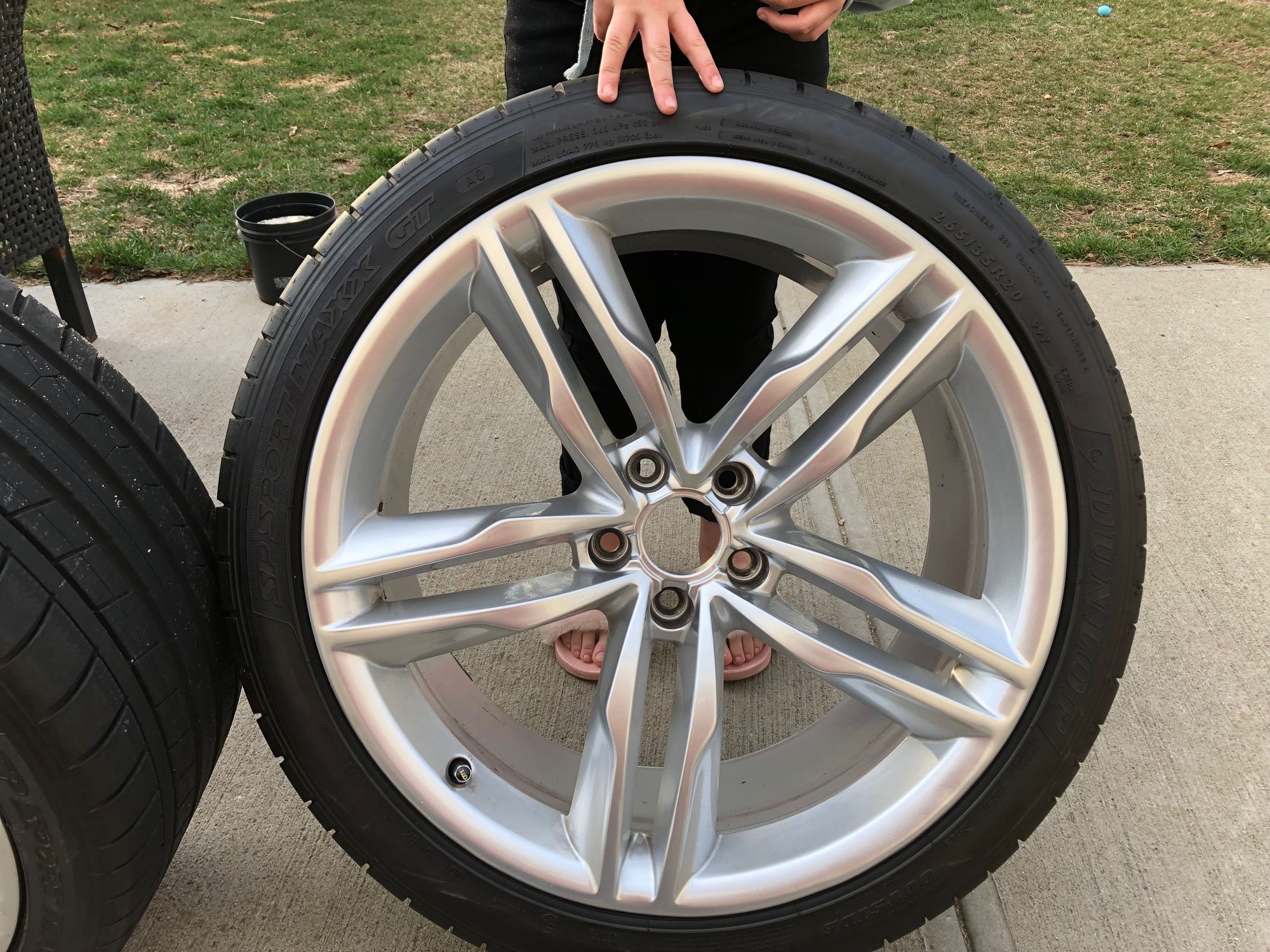 Audi A6 20" OEM Parallel Spoke S-Design Wheels with Dunlop 265/35R20 ...
