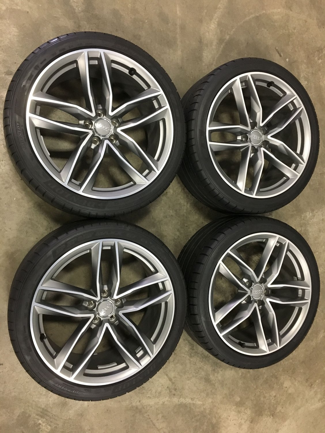 Audi Other MINT OEM 20" Titanium Audi S7 Wheels. With good tires! 20x9 ...