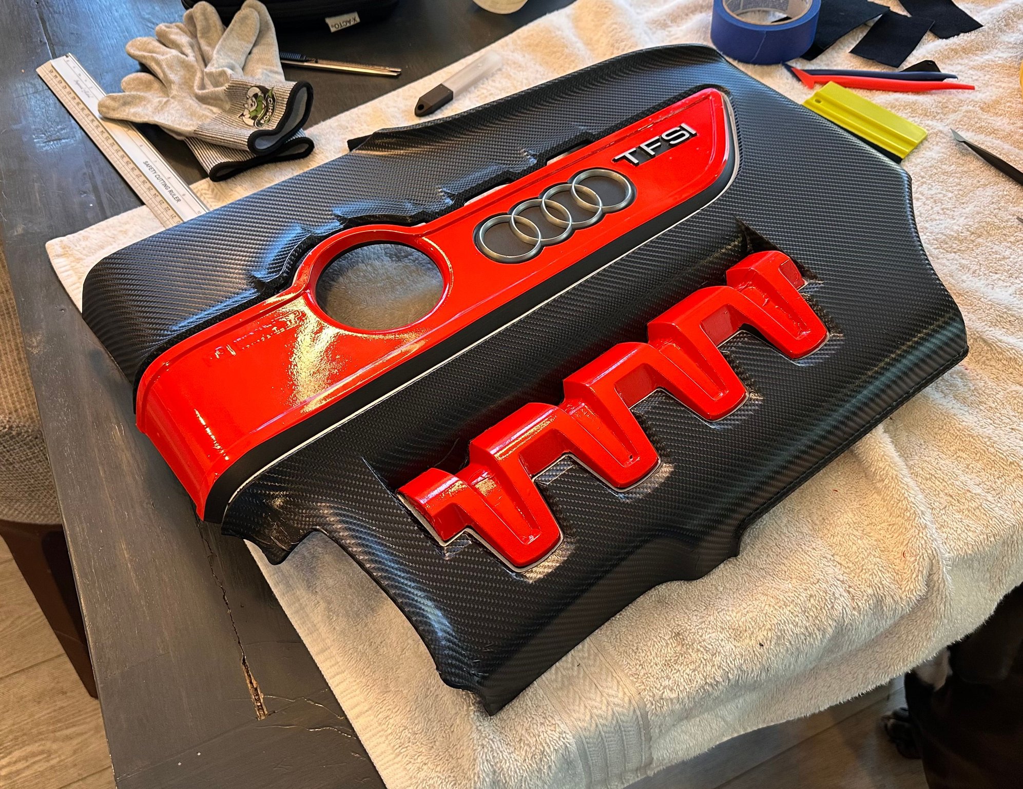 Wrapped TTS Engine Cover - AudiWorld Forums