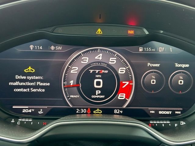 Drive System Malfunction - TT RS - AudiWorld Forums