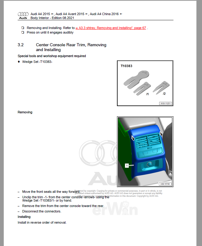 Arm rest USB C broken - AudiWorld Forums