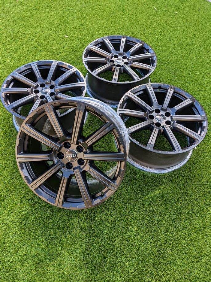 2017-21 Audi Q7 WHEEL OEM 9x20 10 spoke 20" Inch -Satin Black ...