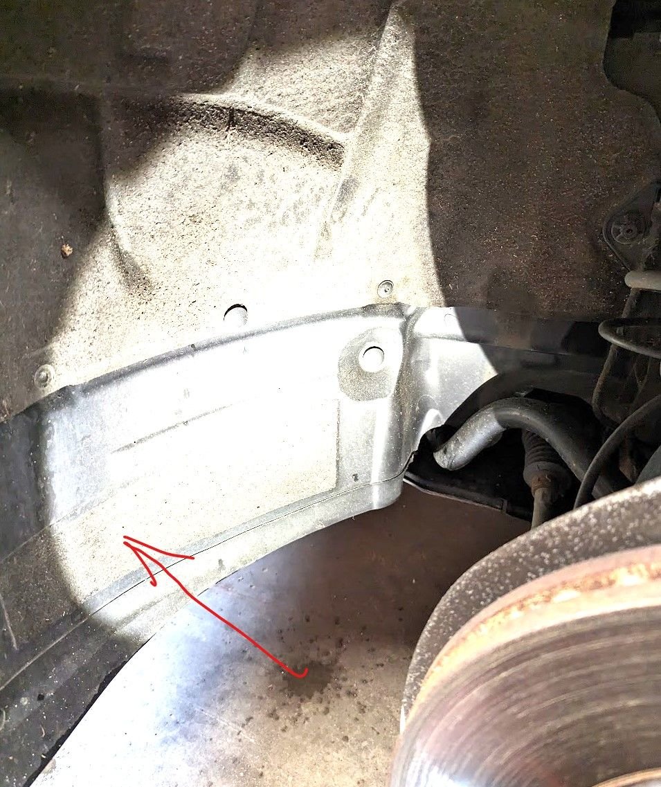 Splash Guard missing "felt" liner - AudiWorld Forums