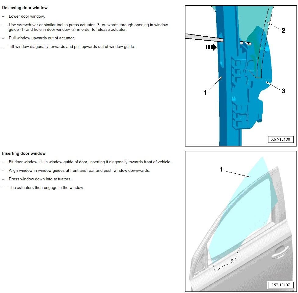 Driver side window replacement - AudiWorld Forums
