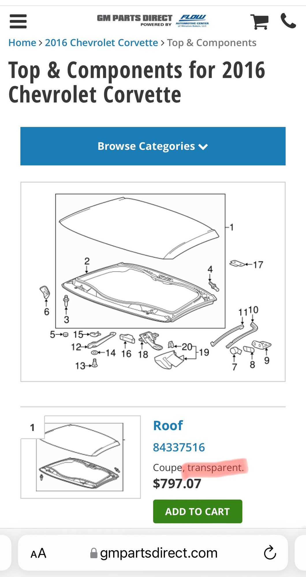Transparent top part # - CorvetteForum - Chevrolet Corvette Forum ...