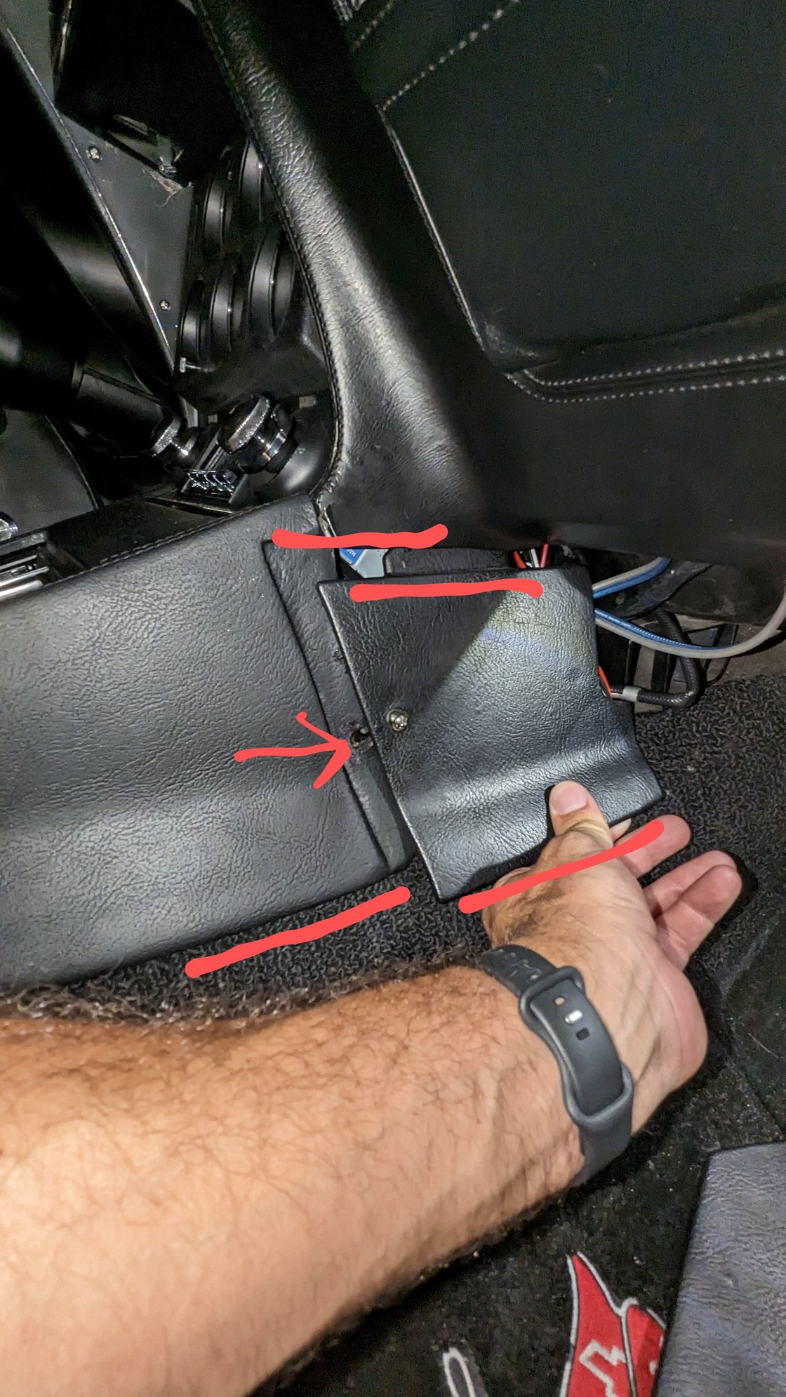 Tips on reassembling shifter console /reinforcement & side trim ...