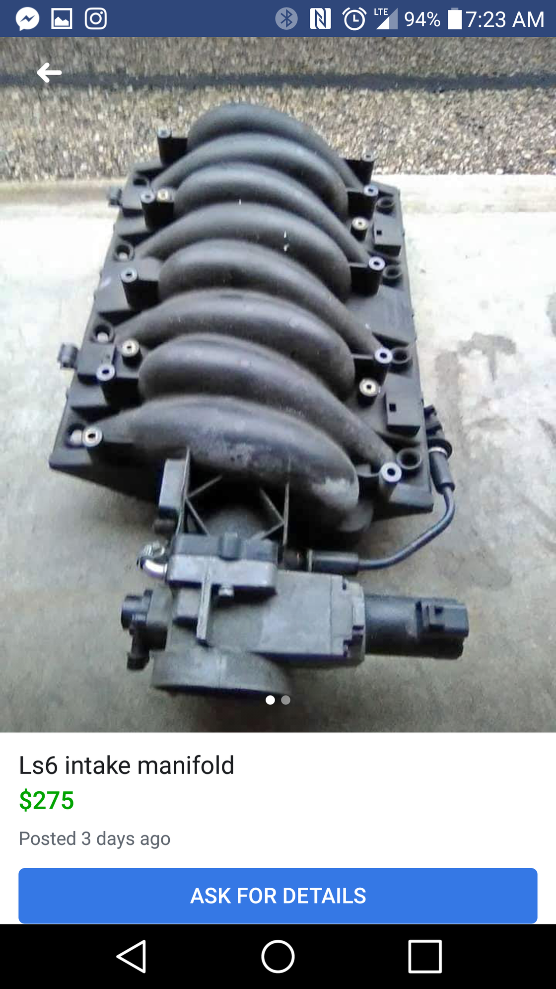 Ls6 intake - CorvetteForum - Chevrolet Corvette Forum Discussion