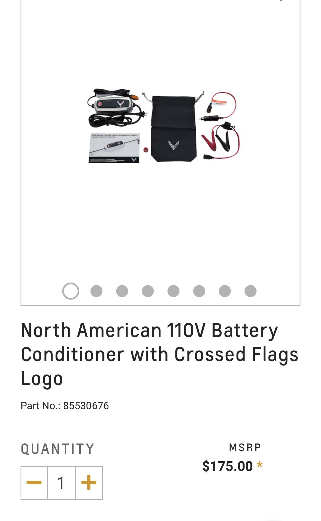 FS (For Sale) OEM Corvette Trickle Charger - Battery Tender ...