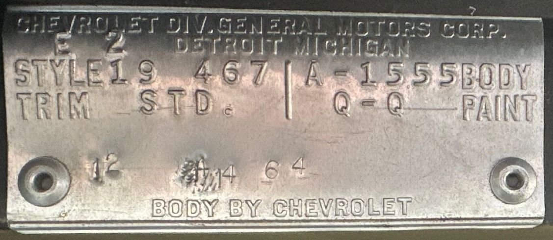 C2 Trim tag - CorvetteForum - Chevrolet Corvette Forum Discussion