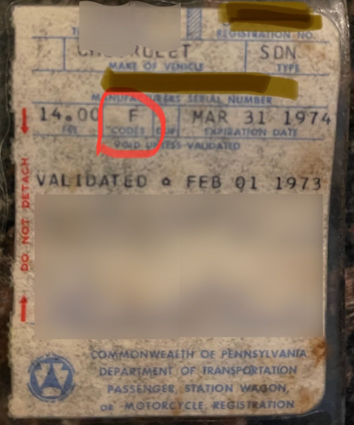 Old Pennsylvania car title code - CorvetteForum - Chevrolet Corvette ...