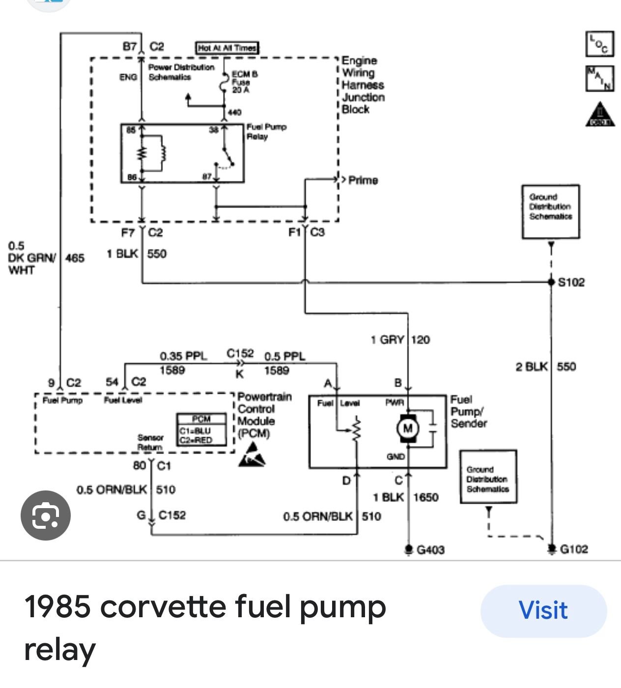 1985 C4 no power to FP fuse. Power at FP relay - CorvetteForum ...