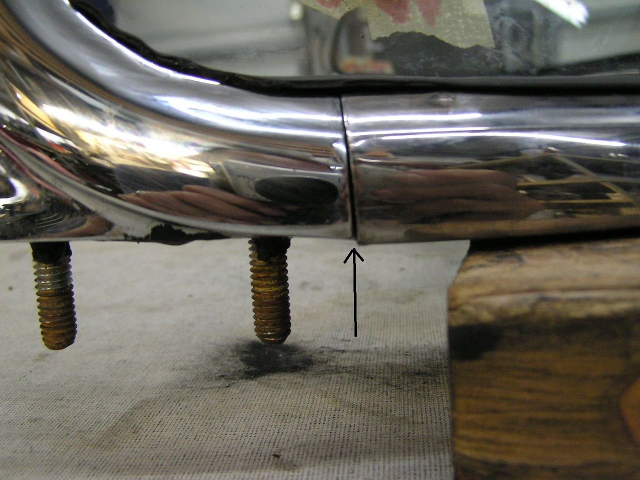 C1 60 c1 windshield frame btm chrome popped off - CorvetteForum ...