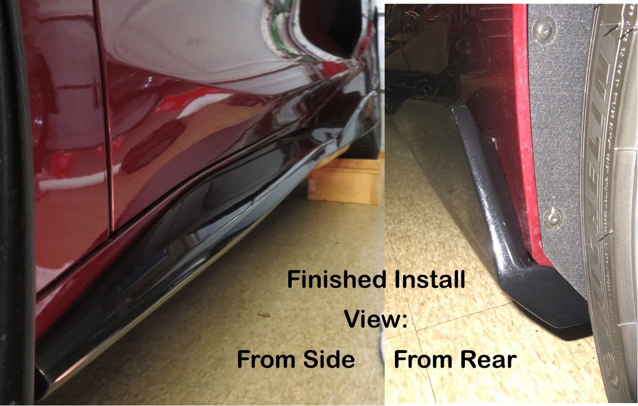 C8 rocker panel extensions help with paint chips? Or just cosmetic ...