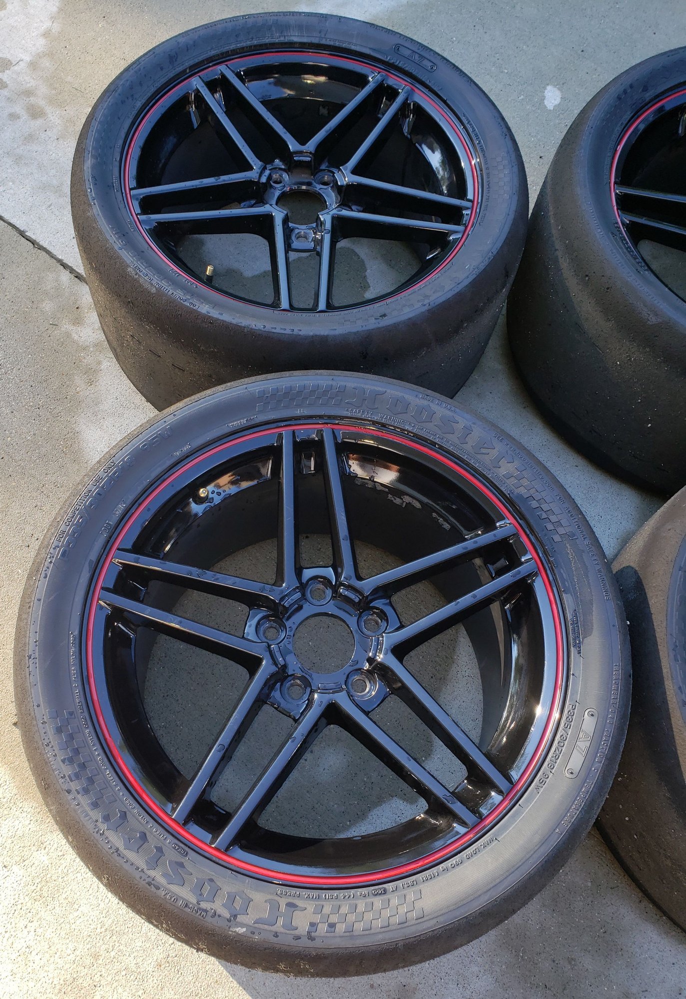FS (For Sale) 18” Morxchn Black Redline wheel set - CorvetteForum ...