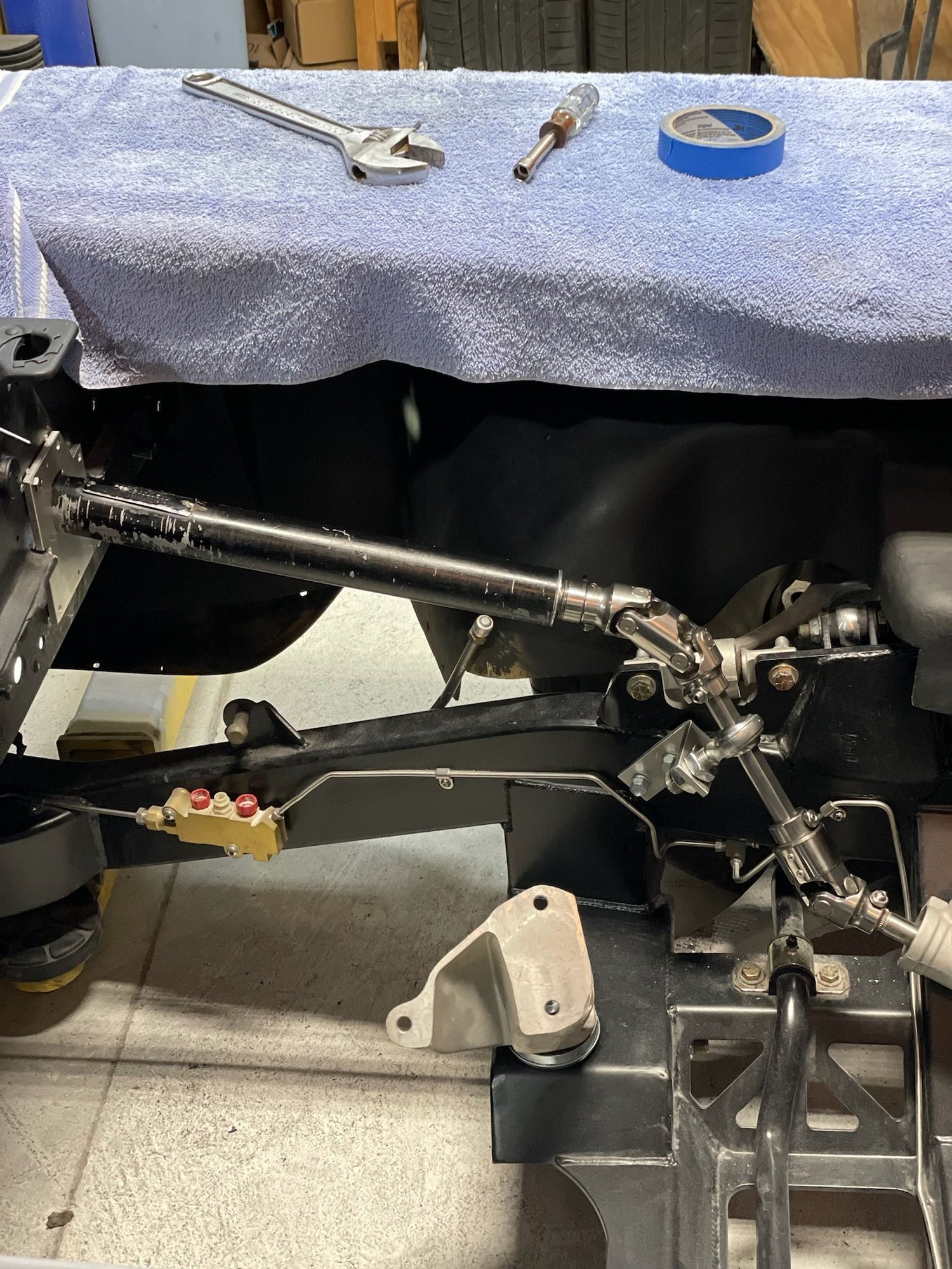 C1 Rack and pinion conversion with original column - CorvetteForum ...