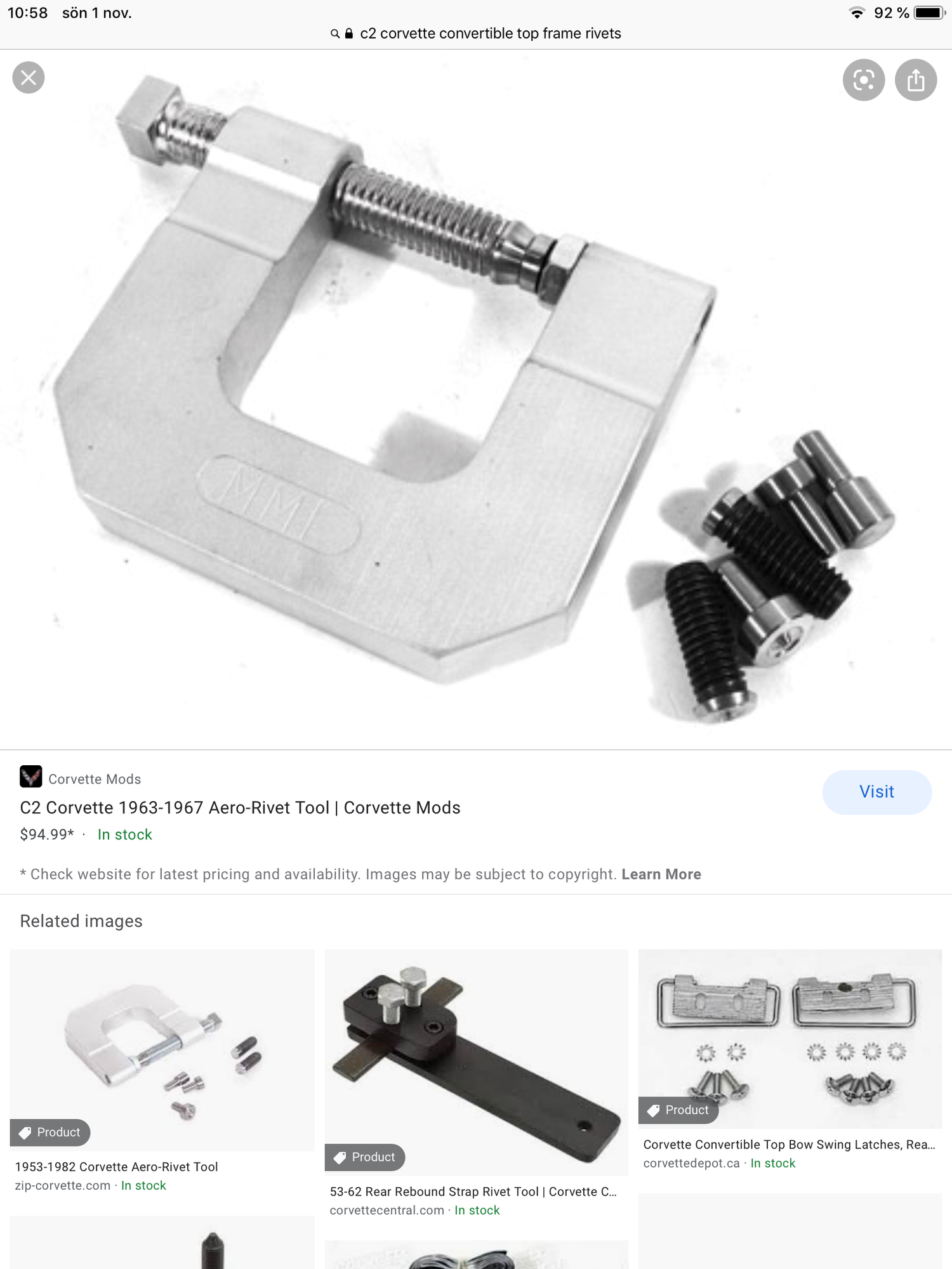 Aero rivet tool for convertible Top frame? - CorvetteForum - Chevrolet ...
