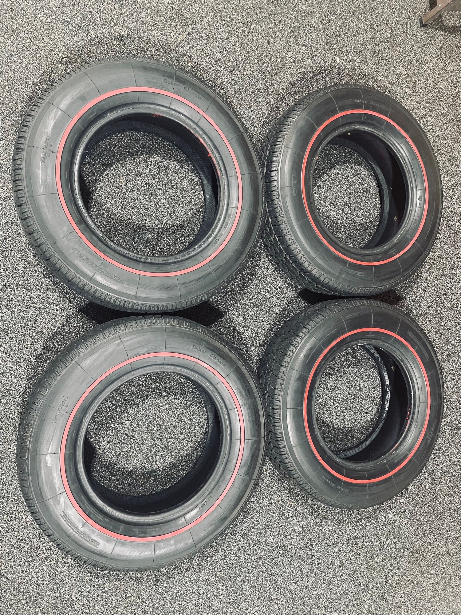 FS (For Sale) Coker Classic Red Line Radial Tires - CorvetteForum ...