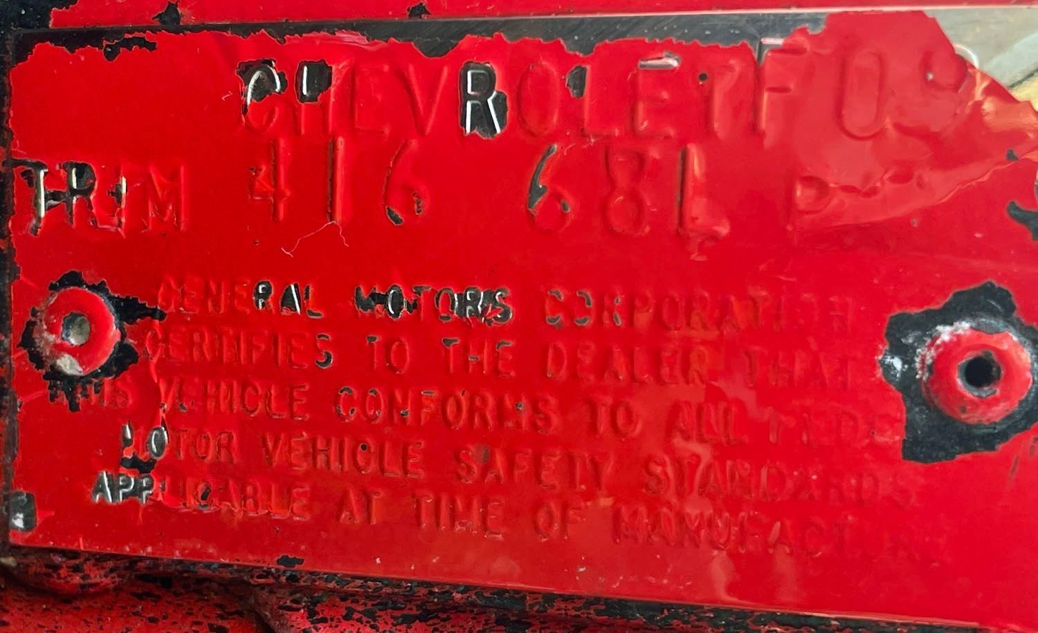 1974 trim plate - CorvetteForum - Chevrolet Corvette Forum Discussion