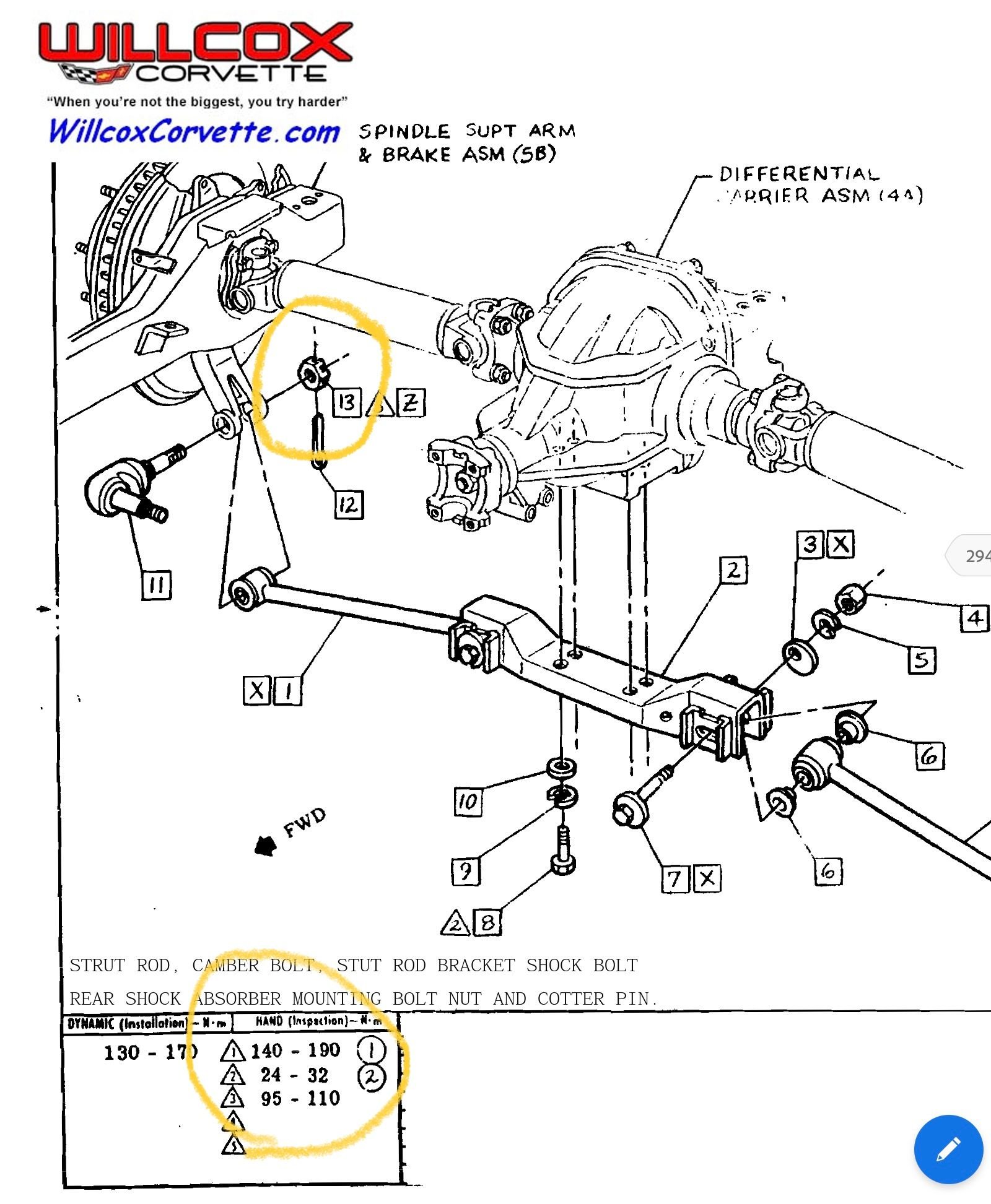 Rear Lower Shock Mount Castle Nut Torque Spec CorvetteForum rear-lower-shock-mount-castle-nut-torque-spec-corvetteforum