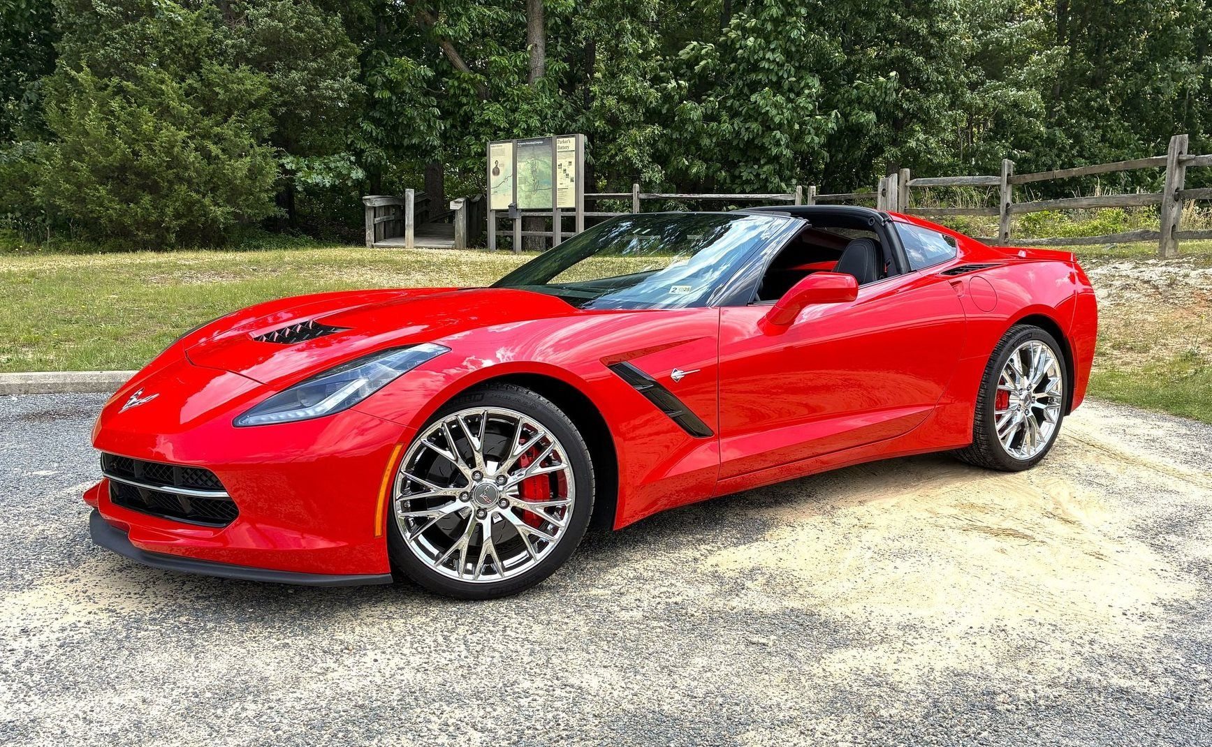 A C7 Torch Red Z51 coupe in Dallas, Texas today! - CorvetteForum ...