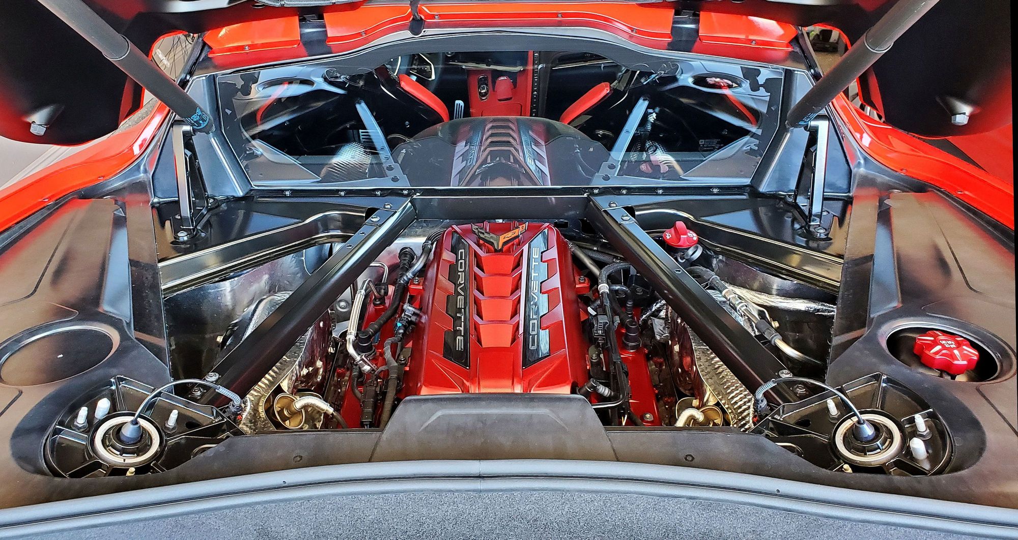 Red Anodized Aluminum Fluid Cap Covers - CorvetteForum - Chevrolet ...